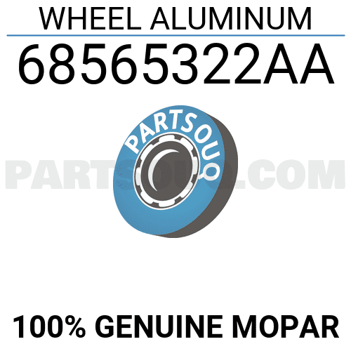 WHEEL ALUMINUM 68565322AA | Mopar Parts | PartSouq