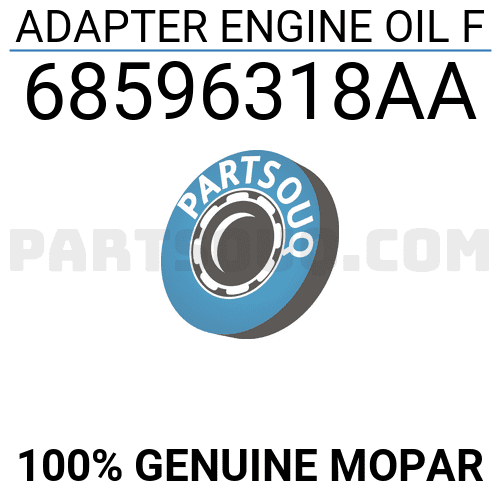 ADAPTER ENGINE OIL F 68596318AA | Mopar Parts | PartSouq