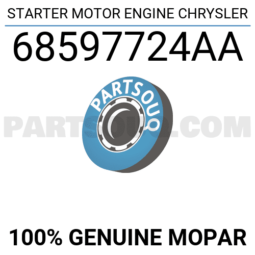 STARTER MOTOR ENGINE CHRYSLER 68597724AA | Mopar Parts | PartSouq