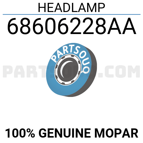 HEADLAMP 68606228AA | Mopar Parts | PartSouq