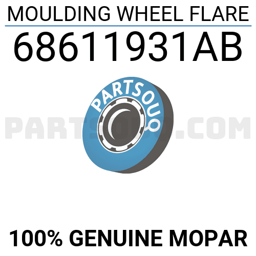 MOULDING WHEEL FLARE 68611931AB | Mopar Parts | PartSouq