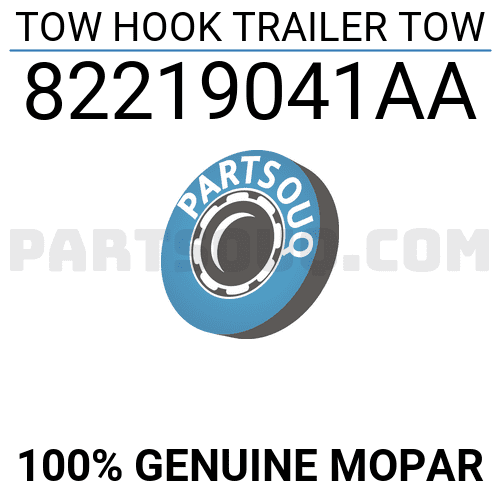 TOW HOOK TRAILER TOW 82219041AA | Mopar Parts | PartSouq