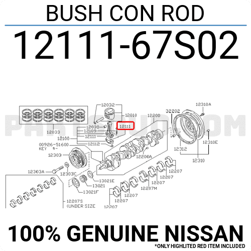 BUSH CON ROD 1211167S02 | Nissan Parts | PartSouq