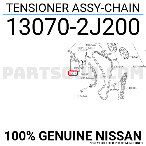 TENSIONER ASSY-CHAIN 130702J200 | Nissan Parts | PartSouq