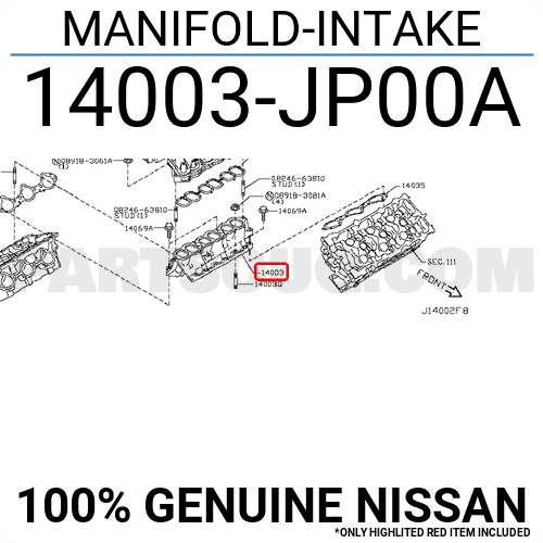 MANIFOLD-INTAKE 14003JP00A | Nissan Parts | PartSouq