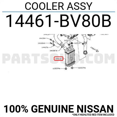 COOLER ASSY 14461BV80B | Nissan Parts | PartSouq
