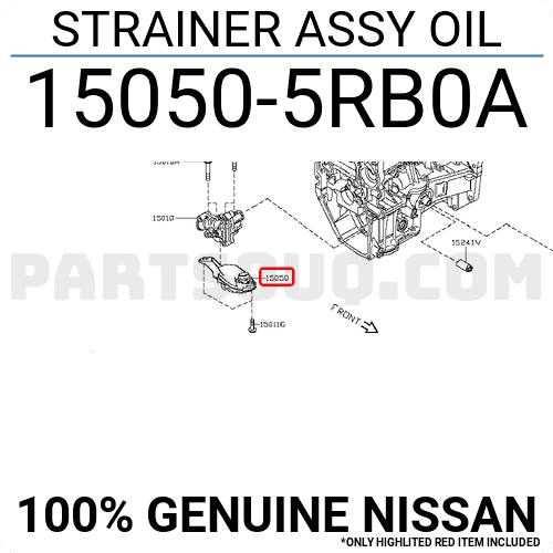 STRAINER ASSY OIL 150505RB0A | Nissan Parts | PartSouq