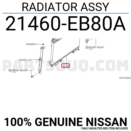 RADIATOR ASSY 21460EB80A | Nissan Parts | PartSouq