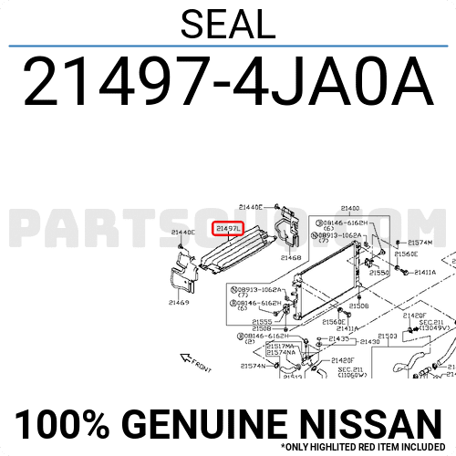 SEAL 214974JA0A | Nissan Parts | PartSouq