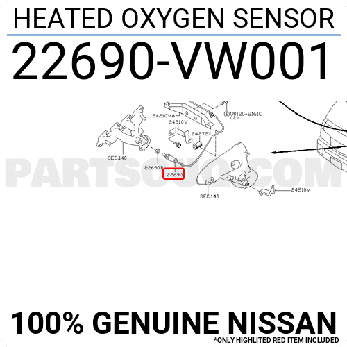 HEATED OXYGEN SENSOR 22690VW001 | Nissan Parts | PartSouq