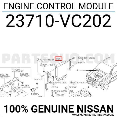ENGINE CONTROL MODULE 23710VC202 | Nissan Parts | PartSouq