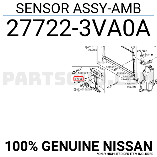 SENSOR ASSY-AMB 277223VA0A | Nissan Parts | PartSouq