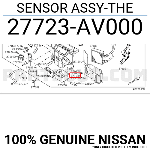 SENSOR ASSY-THE 27723AV000 | Nissan Parts | PartSouq