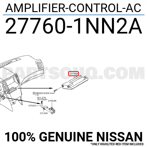 AMPLIFIER-CONTROL-AC 277601NN2A | Nissan Parts | PartSouq
