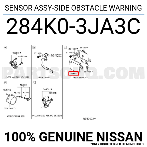 SENSOR ASSY SOW 284K03JA6C | Nissan Parts | PartSouq SENSOR ASSY SOW 284K03JA6C | Nissan Parts | PartSouq