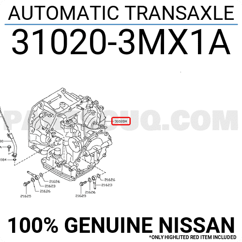 AUTOMATIC TRANSAXLE 310203MX1A | Nissan Parts | PartSouq
