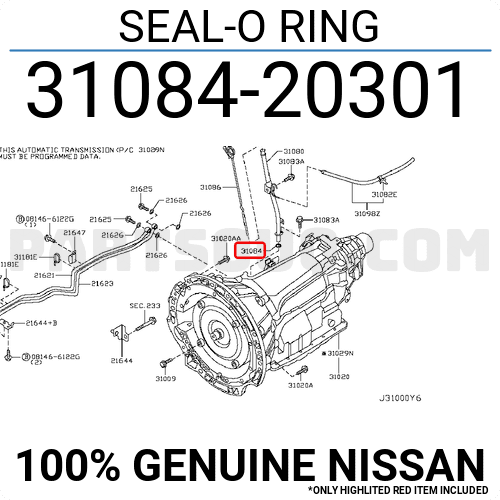 SEAL-O RING 3108420301 | Nissan Parts | PartSouq