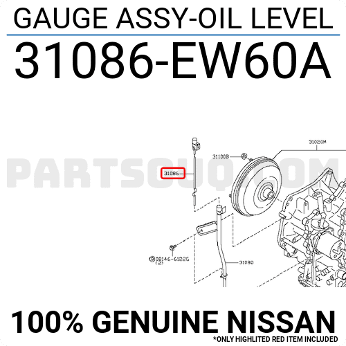 GAUGE ASSY-OIL LEVEL 31086EW60A | Nissan Parts | PartSouq