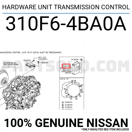 HARDWARE UNIT TRANSMISSION CONTROL 310F64BA0A | Nissan Parts | PartSouq