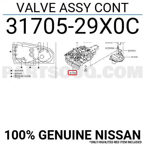 VALVE ASSY CONT 3170529X0C | Nissan Parts | PartSouq