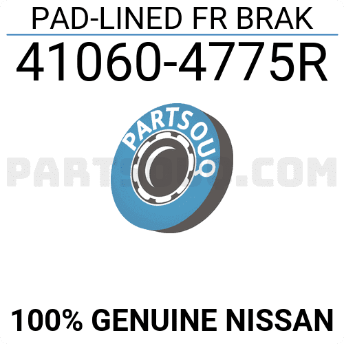 PAD-LINED FR BRAK 410604775R | Nissan Parts | PartSouq