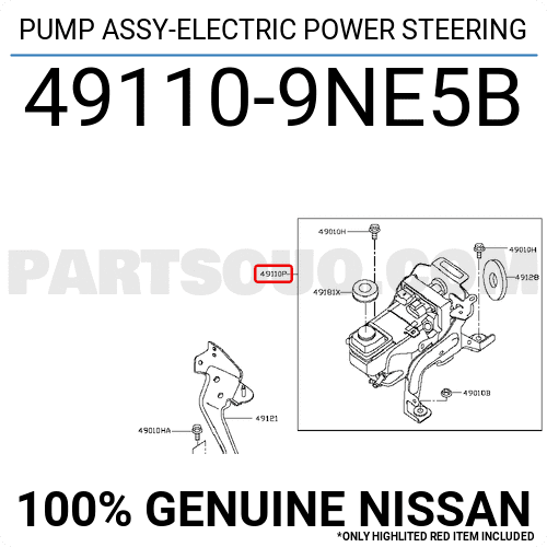 PUMP ASSY-ELECTRIC POWER STEERING 491109NE5B | Nissan Parts | PartSouq