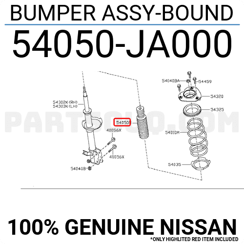 BUMPER ASSY-BOUND 54050JA000 | Nissan Parts | PartSouq