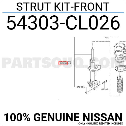 STRUT KIT-FRONT 54303CL026 | Nissan Parts | PartSouq