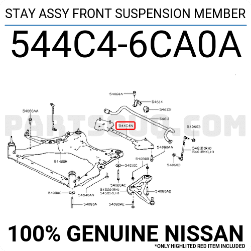 STAY ASSY FRONT SUSPENSION MEMBER 544C46CA0A | Nissan Parts | PartSouq