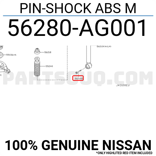 PIN-SHOCK ABS M 56280AG001 | Nissan Parts | PartSouq