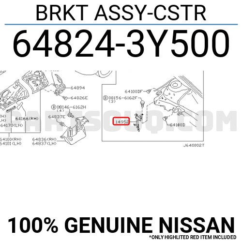 BRKT ASSY-CSTR 648243Y500 | Nissan Parts | PartSouq