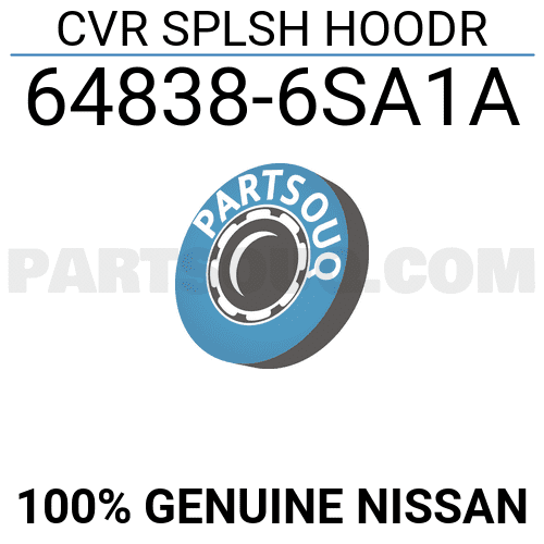 CVR SPLSH HOODR 648386SA1A | Nissan Parts | PartSouq