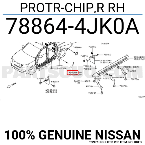PROTR-CHIP,R RH 788644JK0A | Nissan Parts | PartSouq