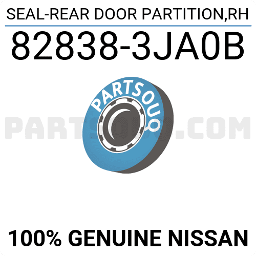 SEAL-REAR DOOR PARTITION,RH 828383JA0B | Nissan Parts | PartSouq