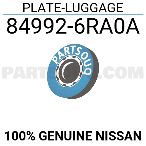 PLATE-LUGGAGE 849926RA0A | Nissan Parts | PartSouq