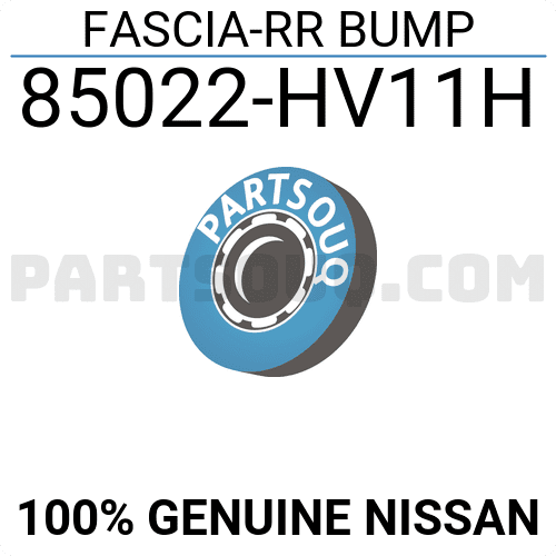 FASCIA-RR BUMP 85022HV11H | Nissan Parts | PartSouq