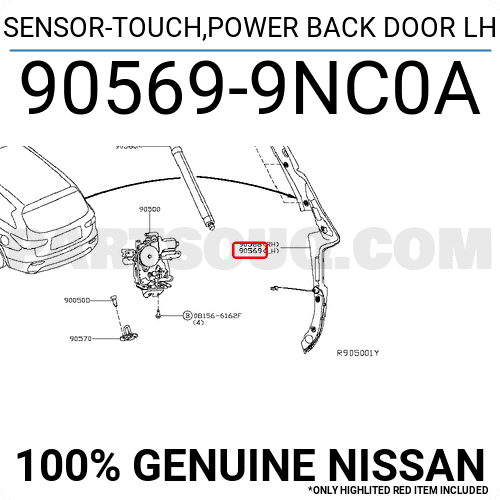 SENSOR-TOUCH,POWER BACK DOOR LH 905699NC0A | Nissan Parts | PartSouq
