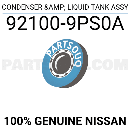 CONDENSER & LIQUID TANK ASSY 921009PS0A | Nissan Parts | PartSouq