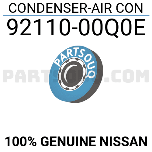 CONDENSER-AIR CON 9211000Q0E | Nissan Parts | PartSouq