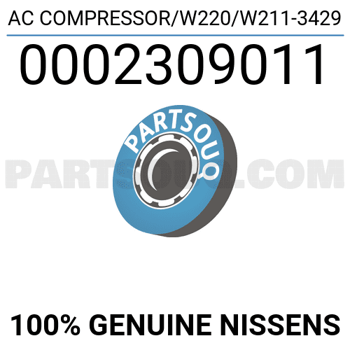 AC COMPRESSOR/W220/W211-3429 0002309011 | Nissens Parts | PartSouq