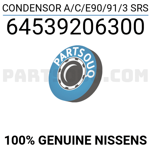 CONDENSOR A/C/E90/91/3 SRS 64539206300 | Nissens Parts | PartSouq
