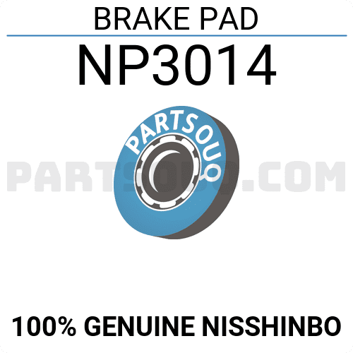 BRAKE PAD NP3014 | Nisshinbo Parts | PartSouq