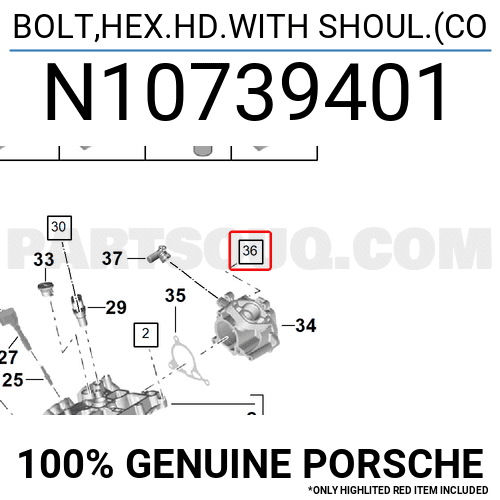 bolt,hex.hd.with shoul.(co N10739401 | Porsche Parts | PartSouq