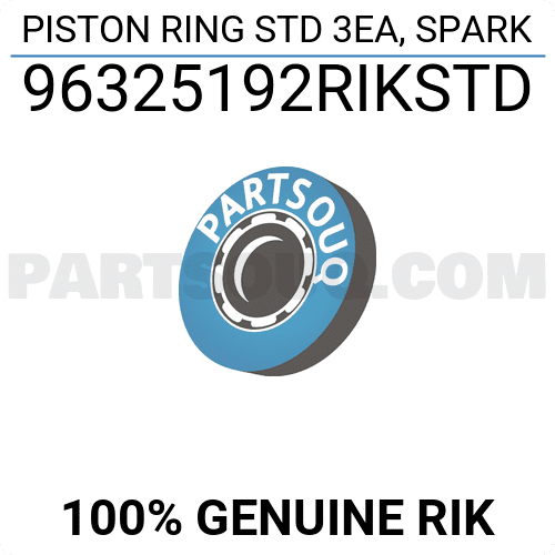 PISTON RING STD 3EA, SPARK 96325192RIKSTD | RIK Parts | PartSouq