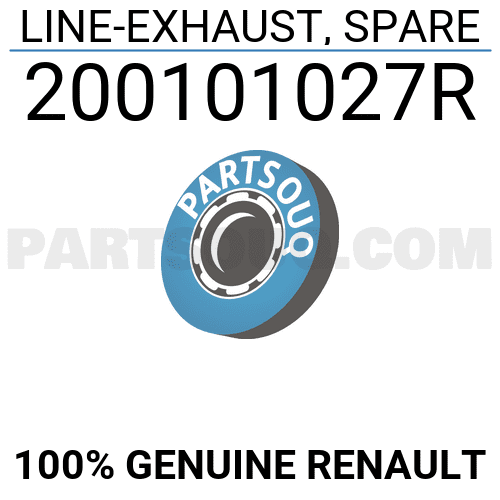 LINE-EXHAUST, SPARE 200101027R | Renault Parts | PartSouq
