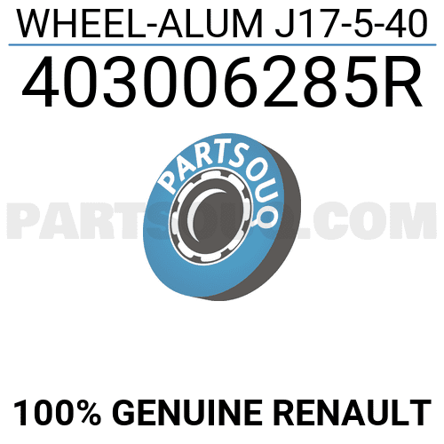 WHEEL-ALUM J17-5-40 403006285R | Renault Parts | PartSouq