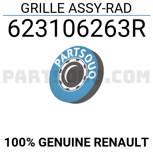 GRILLE ASSY-RAD 623106263R | Renault Parts | PartSouq