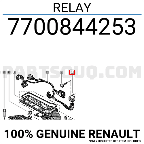 RELAY 7700844253 | Renault Parts | PartSouq