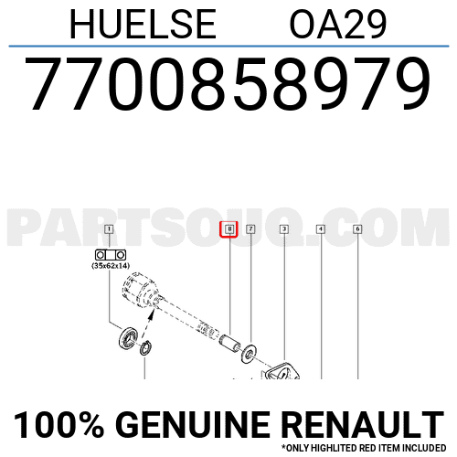 HUELSE OA29 7700858979 | Renault Parts | PartSouq