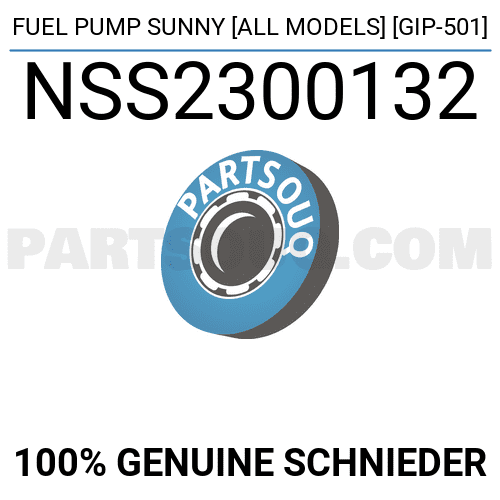 FUEL PUMP SUNNY [ALL MODELS] [GIP-501] NSS2300132 | SCHNIEDER Parts ...